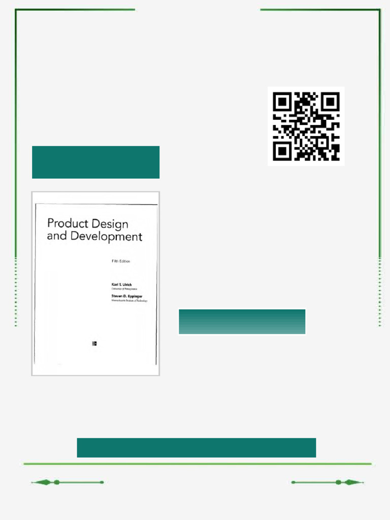 Product Design and Development 5th Edition Karl T. Ulrich Ebook ...