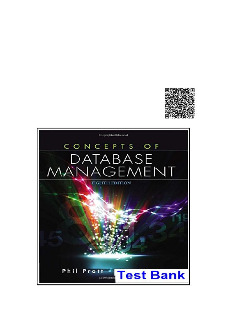 Concepts of Database Management 8th Edition Pratt Test Bank | PDF ...