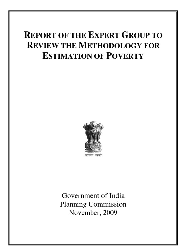 Suresh Tendulkar Committee Report | PDF | Poverty Threshold | Poverty