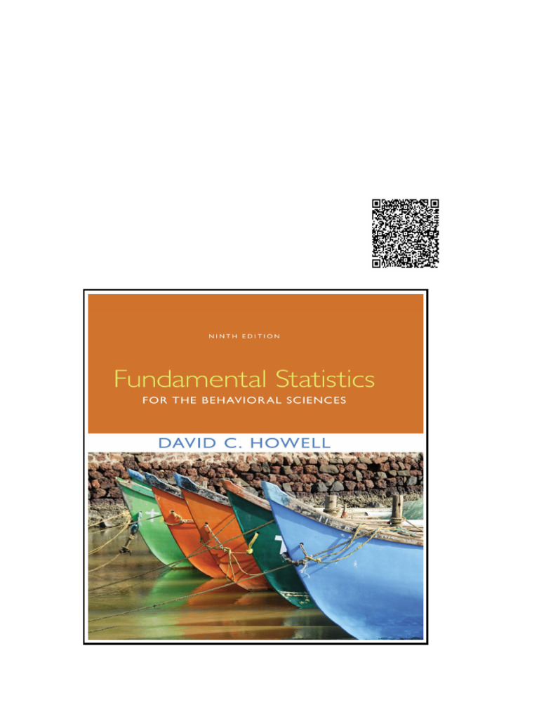 Fundamental Statistics For The Behavioral Sciences 9th David C. Howell ...