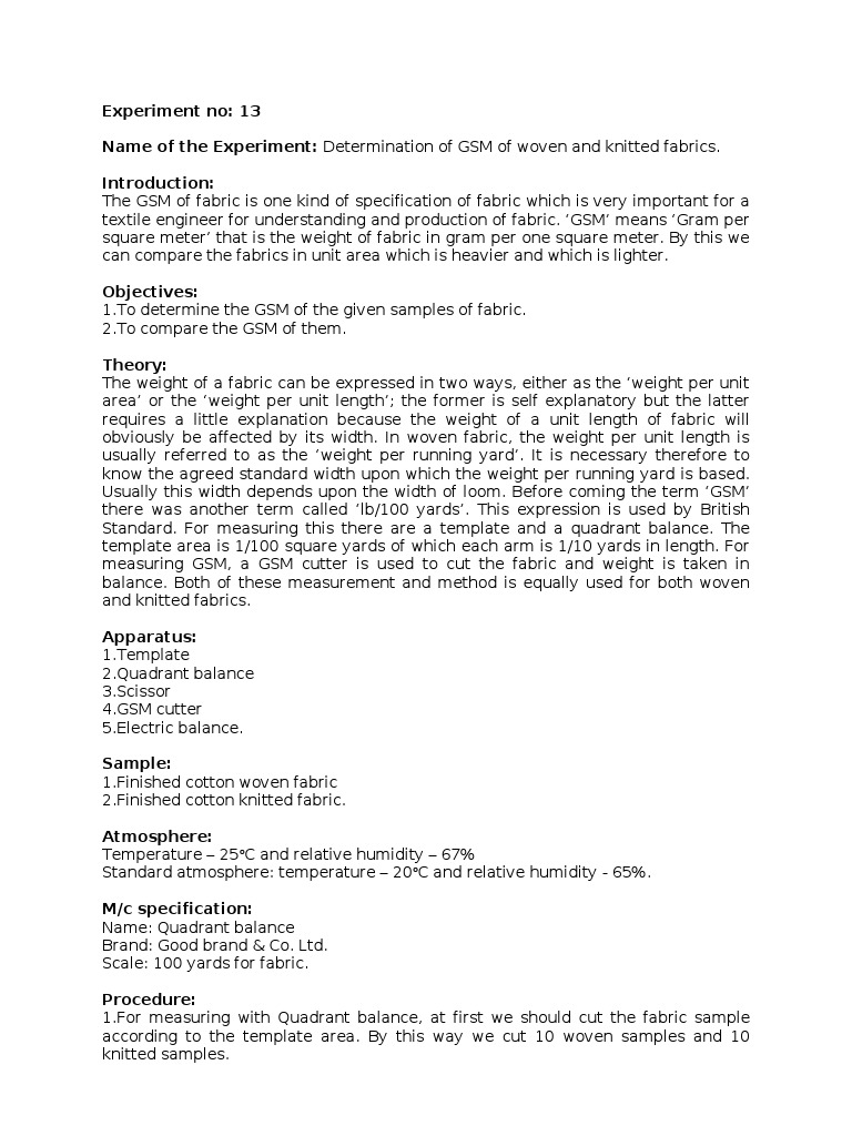 GSM Calculation | PDF | Pound (Mass) | Weight