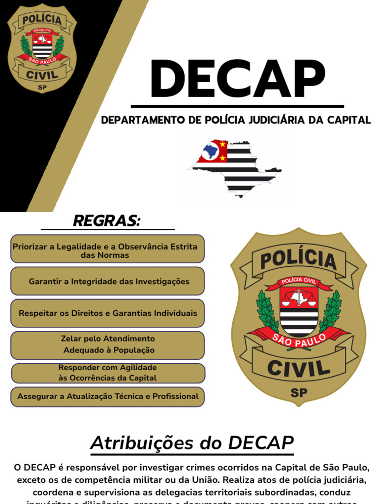Decap - Pcesp - 2025 2026 | PDF | Lavagem de dinheiro | Crime organizado