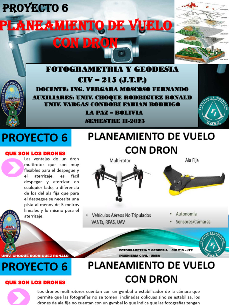 Proyecto 6 Planeamiento de Vuelo Fotogrametrico Con Dron | PDF ...