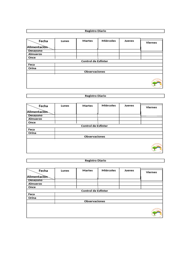Registro Diario | PDF