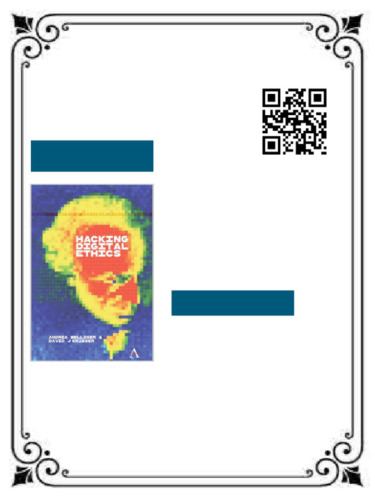 Hacking Digital Ethics Andréa Belliger David J Krieger eBook workbook ...