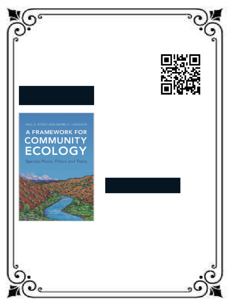 A Framework For Community Ecology Paul A. Keddy Complete Full Ebook ...