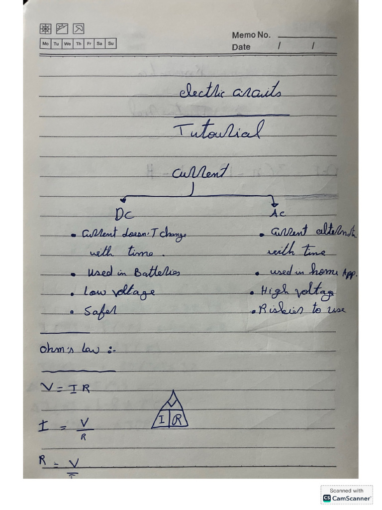 Electric Circuit Potfolio 1 | PDF