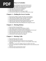 Chapter-wise Study Guide for The Secret Garden | PDF | The Secret Garden