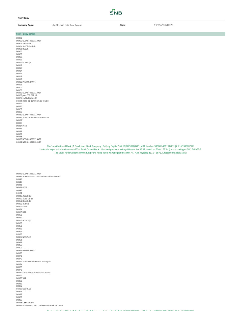 Swift Copy 1768112807624 | PDF | Saudi Arabia | Riyadh