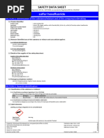 SF6 Gas Safety Data Sheet | PDF | Dangerous Goods | Waste Management