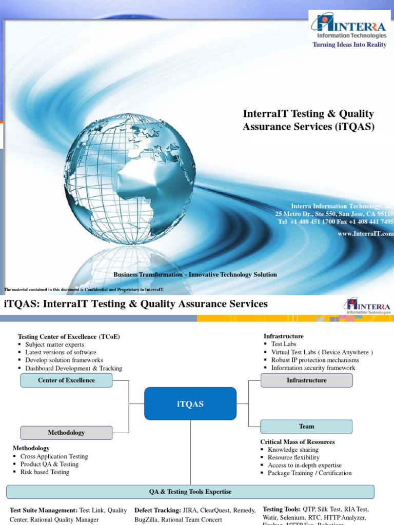 InterraIT QA and Testing Services v5 | PDF | Cloud Computing | Selenium ...