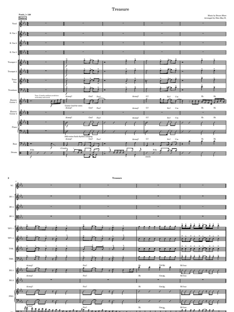 Master Score Sample | PDF | Jazz | Rhythm And Meter