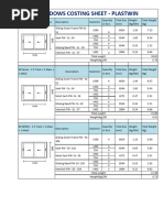 Aluminium Window Frame Specifications | PDF | Window | Glass ...