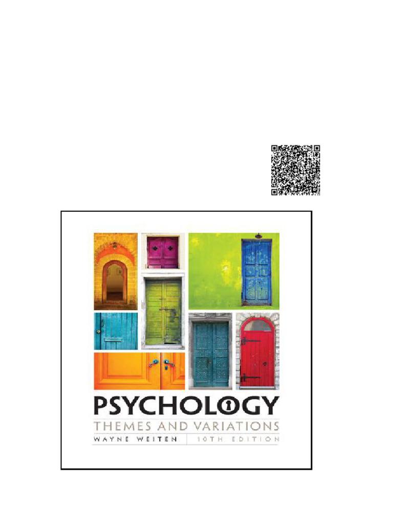 Test Bank for Psychology: Themes and Variations 10th Edition Weiten ...