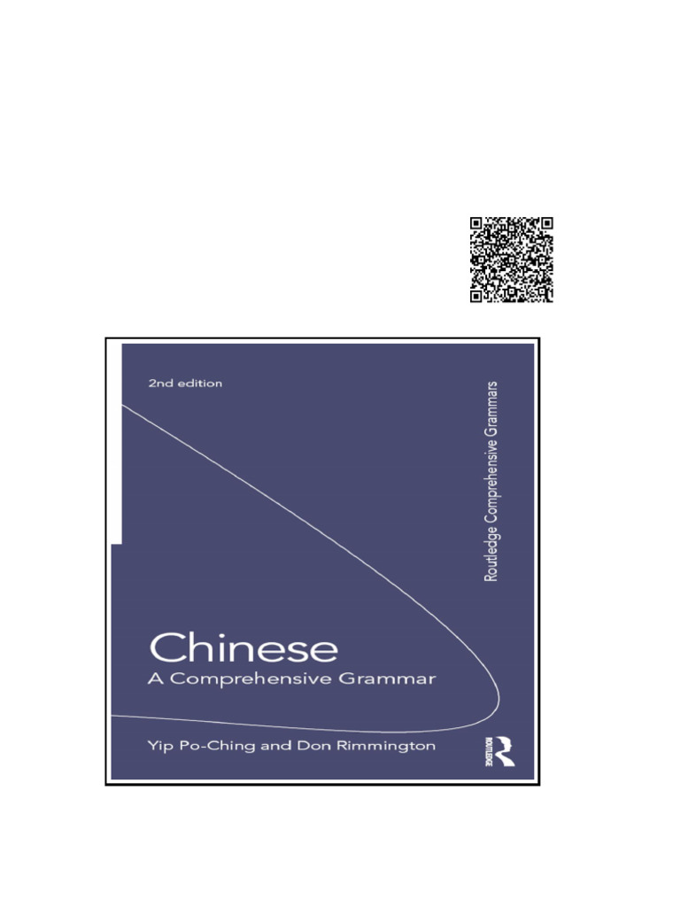 Chinese A Comprehensive Grammar 2nd Edition | PDF | Command Line ...