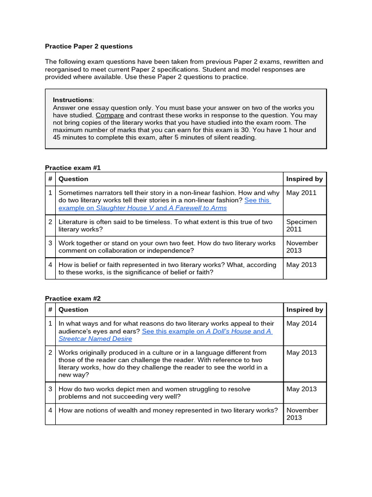 IB Paper For English Literature | PDF | Concept | Communication