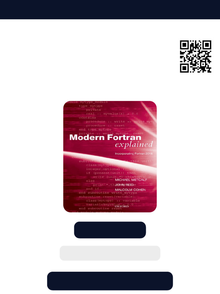 Modern Fortran Explained Michael Metcalf Ebook Full Document Version ...
