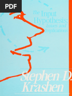 Krashen's 1985 Input Hypothesis Explained | PDF | Hypothesis | Applied ...