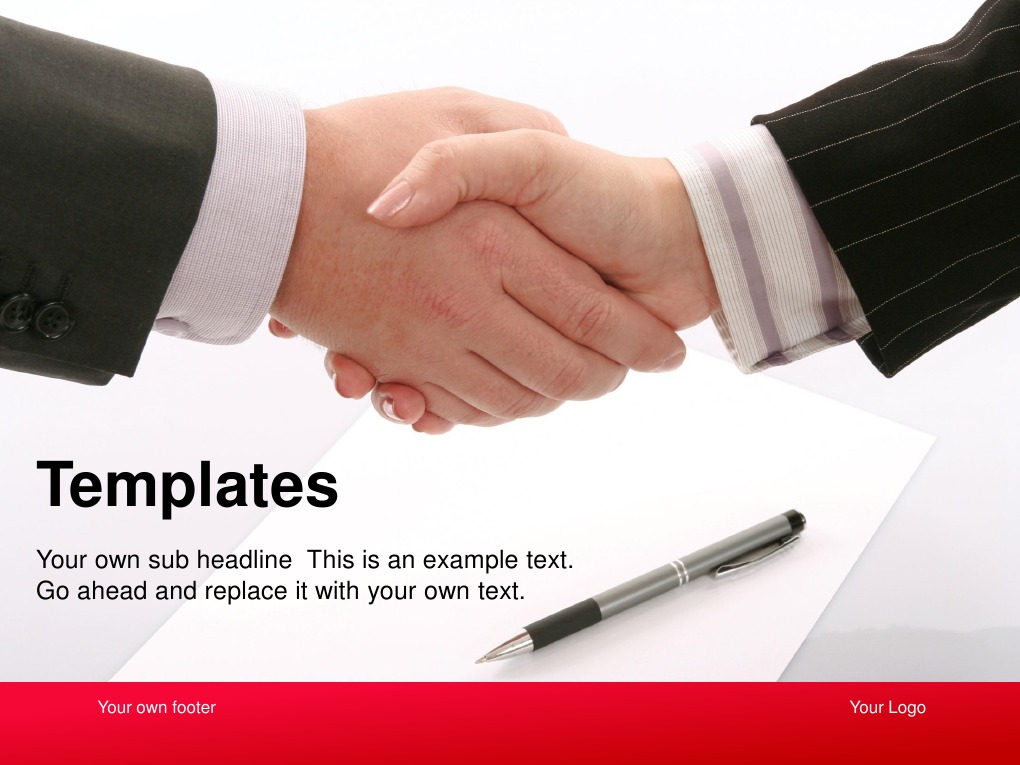 Templates: Your Own Sub Headline This Is An Example Text. Go Ahead and ...