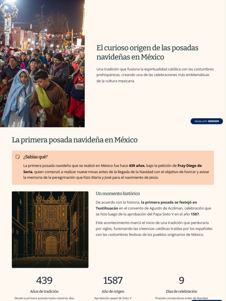 El Curioso Origen de Las Posadas Navidenas en Mexico | PDF | Navidad ...