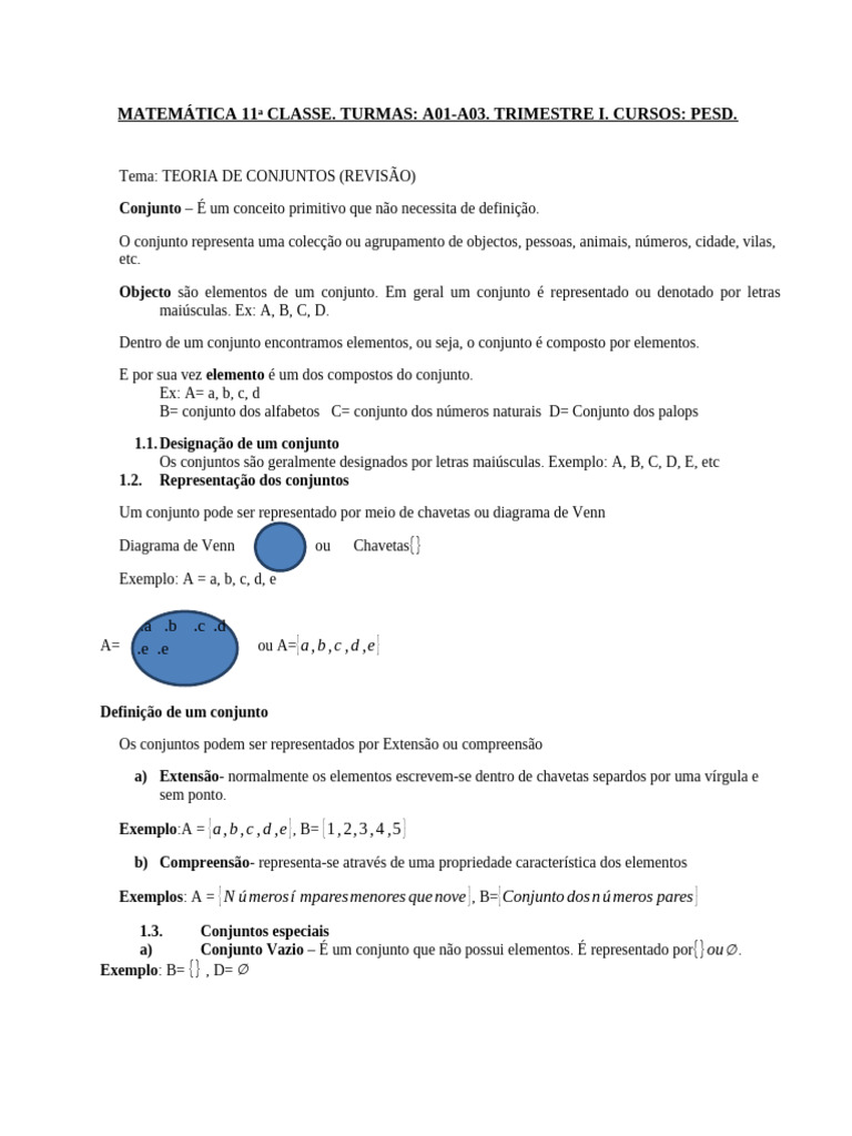 Matemática 11 Letras | PDF | Matemática | Conceitos matemáticos