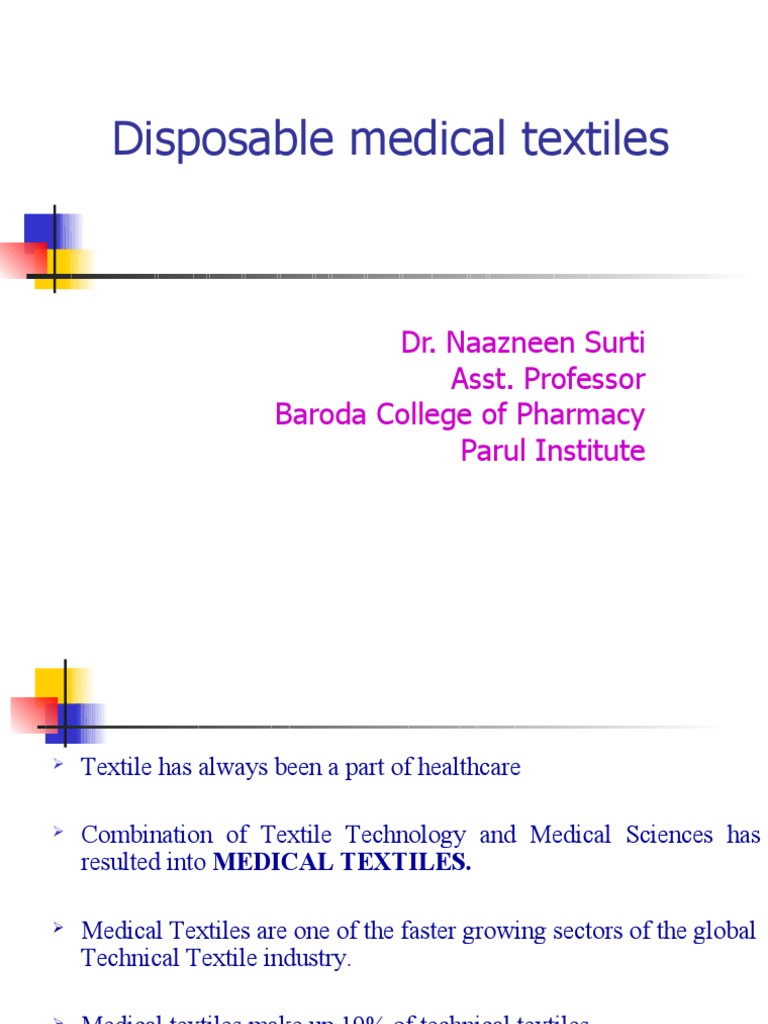 Growth of Disposable Medical Textiles | PDF | Surgery | Wound
