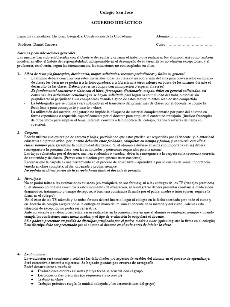 Acuerdo San Jos - 2026 | PDF | Maestros