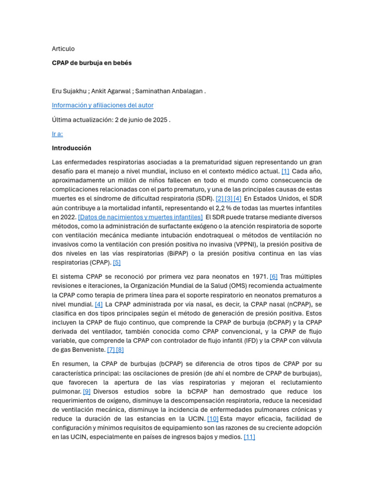 Articulo Cpap | PDF | Sistema respiratorio | Apnea