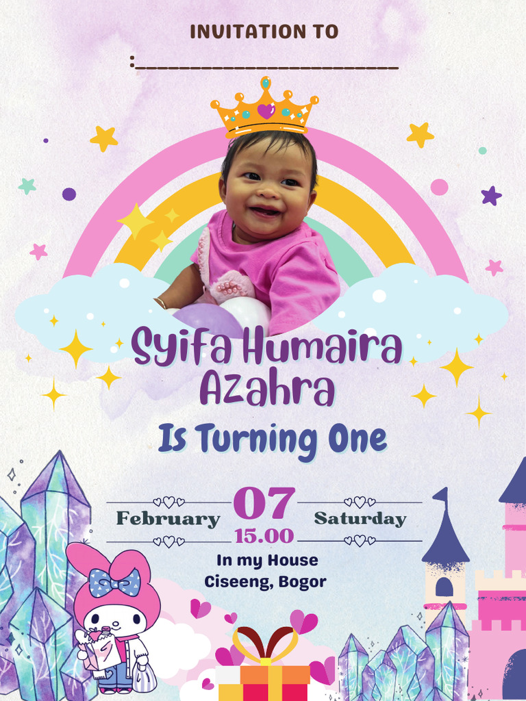Colorful Magical Rainbow Birthday Party Invitation - 20260131 - 132513 ...