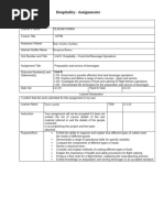 WJEC Hospitality & Catering Mark Scheme | PDF | Hotel | Restaurants