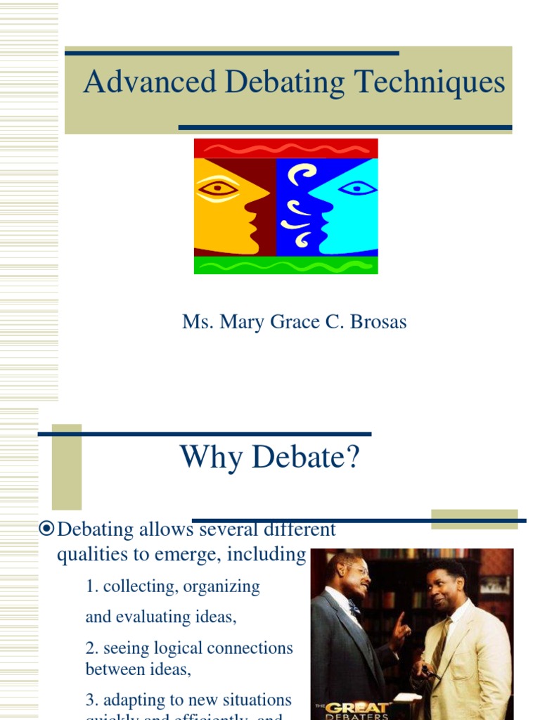 Advanced Debating Techniques | PDF | Argument | Reason