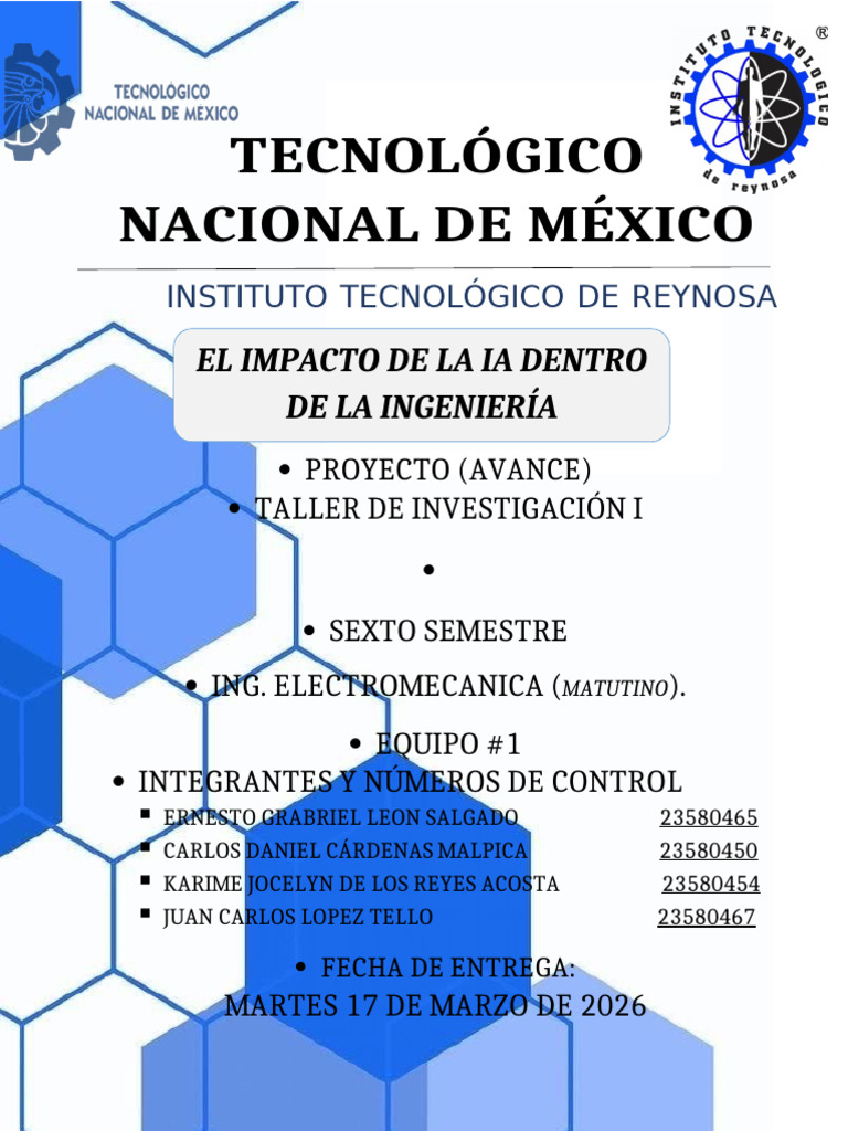 Proyecto-Impacto de la IA en la ing | PDF | Inteligencia artificial ...