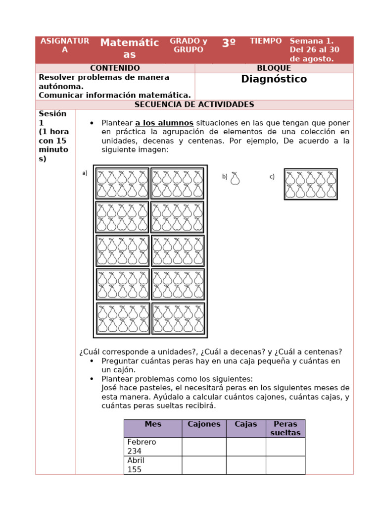 3er Grado Matemáticas (2019-2020) Aa | PDF | Sustracción | Decimal