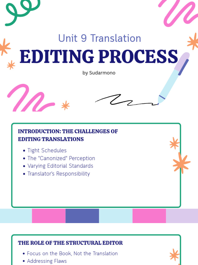 Unit 9 Editing Process | PDF