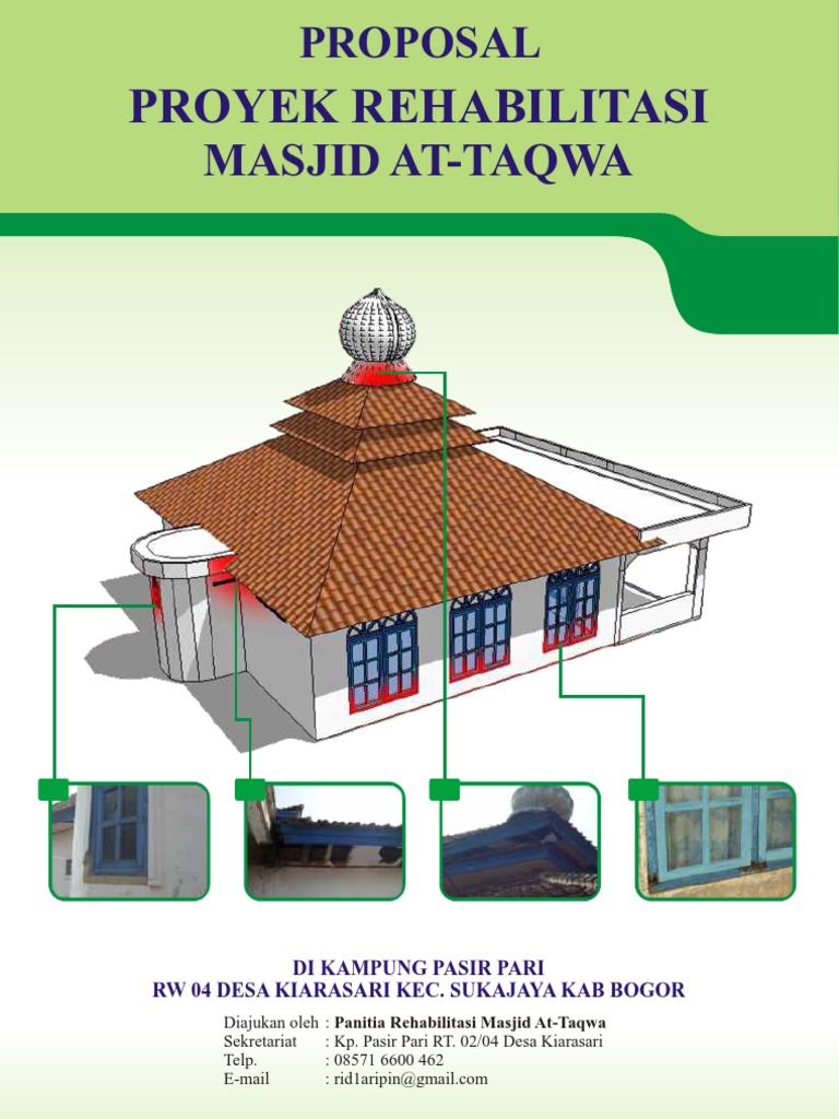 Proposal Rehabilitasi Masjid At-Taqwa (No Secure) | PDF