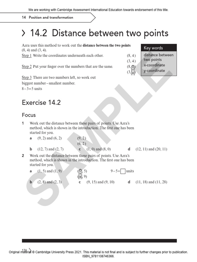 14.2 Distance Between Two Points | PDF | Rectangle | Euclidean Plane ...