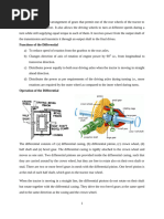 Differential and Final Drive in Tractors | PDF | Axle | Gear