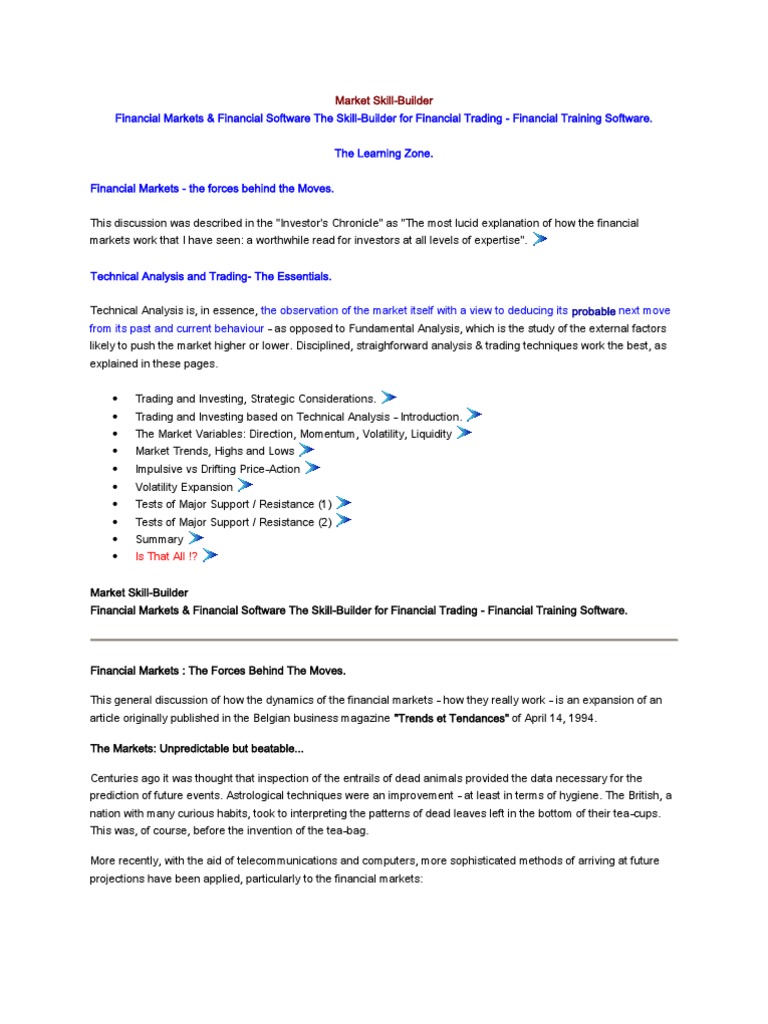 Market Skill-Builder: Is That All !? | PDF | Market Trend | Technical ...