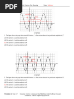 Sinusoidal Function Transformations Worksheet | PDF | Amplitude ...