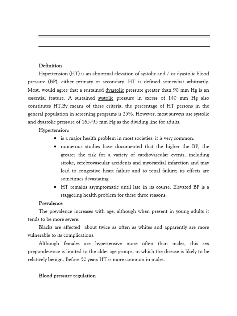 Lecture 03 s2 Pathophysiology of Pressure Hemostasis | PDF ...
