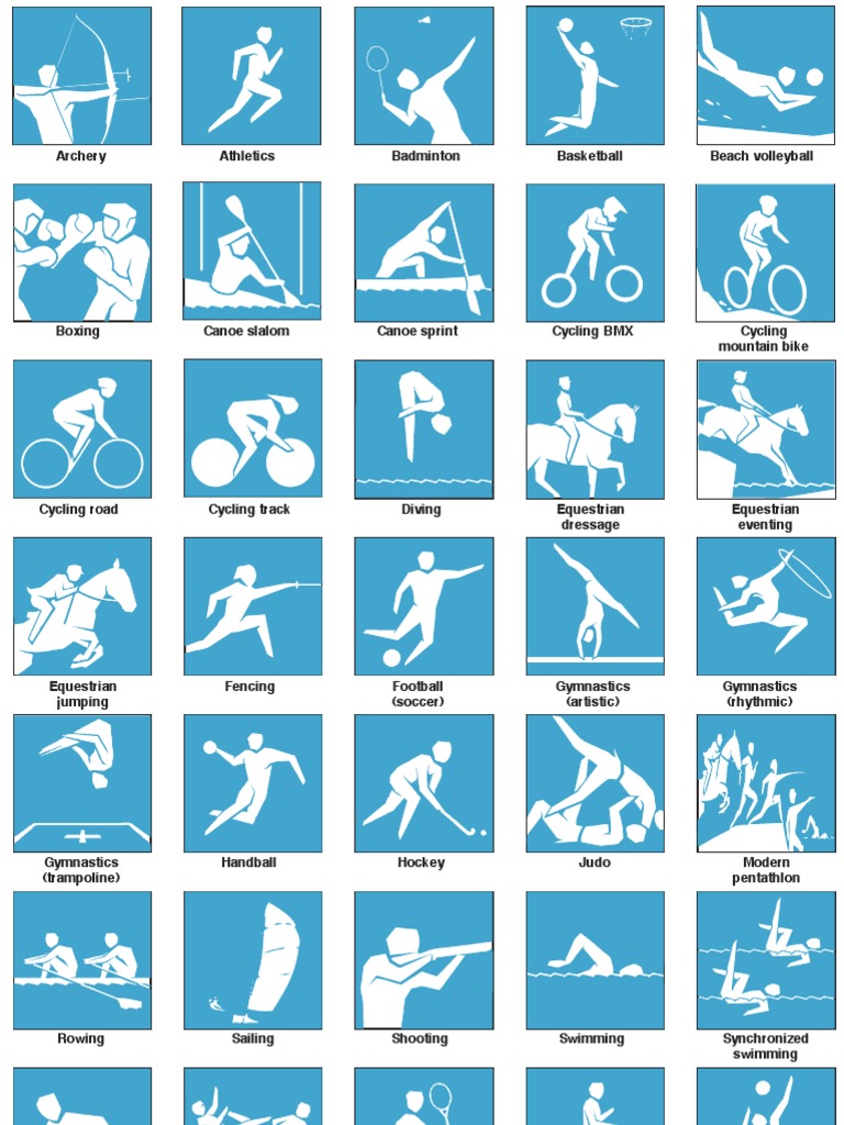 The Official Pictograms of The London Olympics | PDF