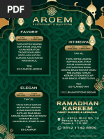 Menu Aroem Resto Jakarta Terbaru | PDF