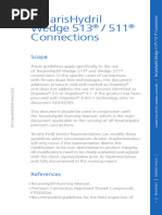 Tenarishydril Wedge 513 Connection: Scope | PDF | Pipe (Fluid ...