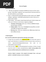 Argumentative Essay STEM Sentences Guide | PDF