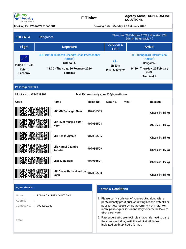 Nirmol ticket_with_out_fare_F202602231060384_Ticket20260223092950502 | PDF