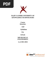 Mechanical Engineering Flowchart | PDF | Course Credit | Mathematics