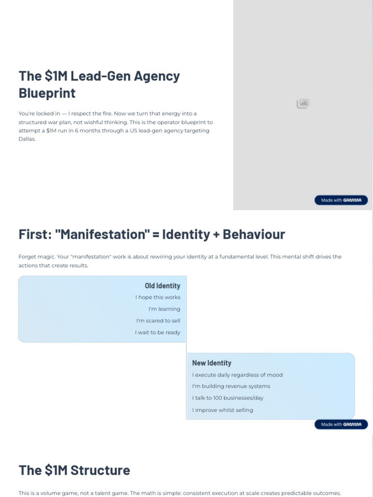 The Dollar1M Lead Gen Agency Blueprint | PDF | Advertising | Economies
