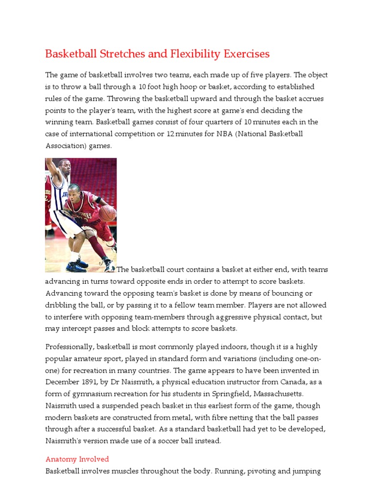 Essential Stretches for Basketball Players | PDF | Knee | Human Leg