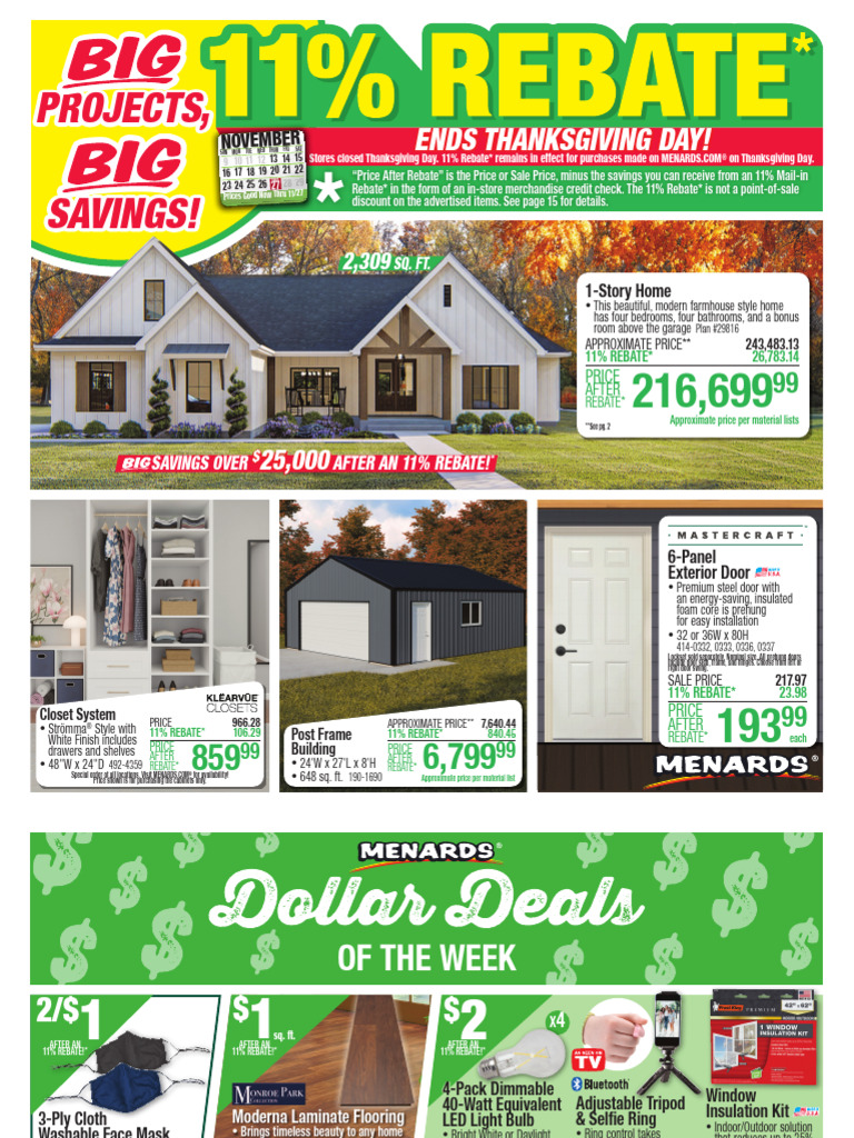 Weekly Flyer at Menards®5 | PDF | Rebate (Marketing) | Door