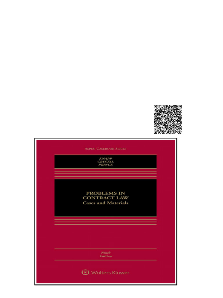 Problems in Contract Law Cases and Materials (Aspen Casebook Series ...